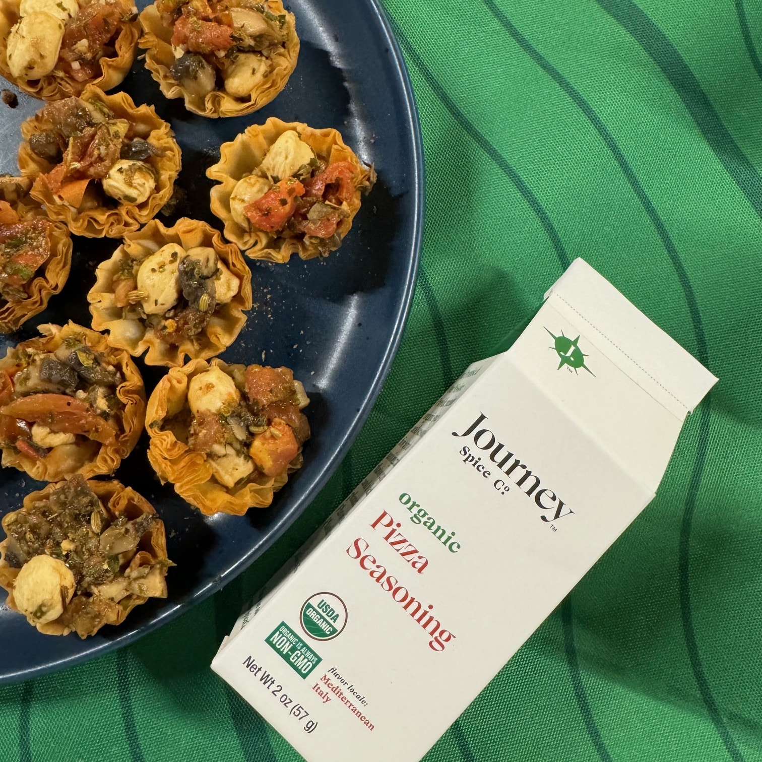 Mushroom Tomato Phyllo Shell Appetizers - Journey Spice Co.